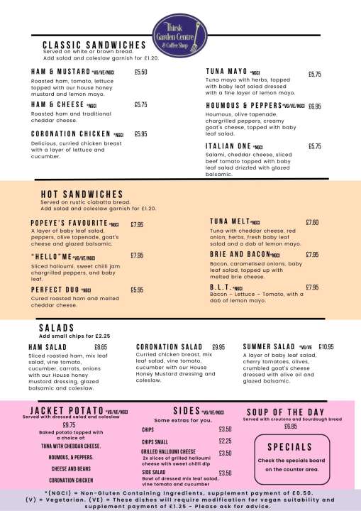 Coffee Shop - Thirsk Garden Centre