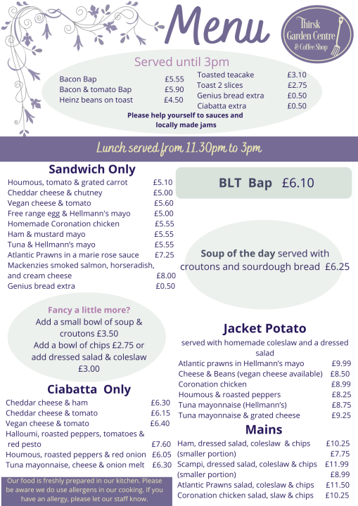 Coffee Shop - Thirsk Garden Centre