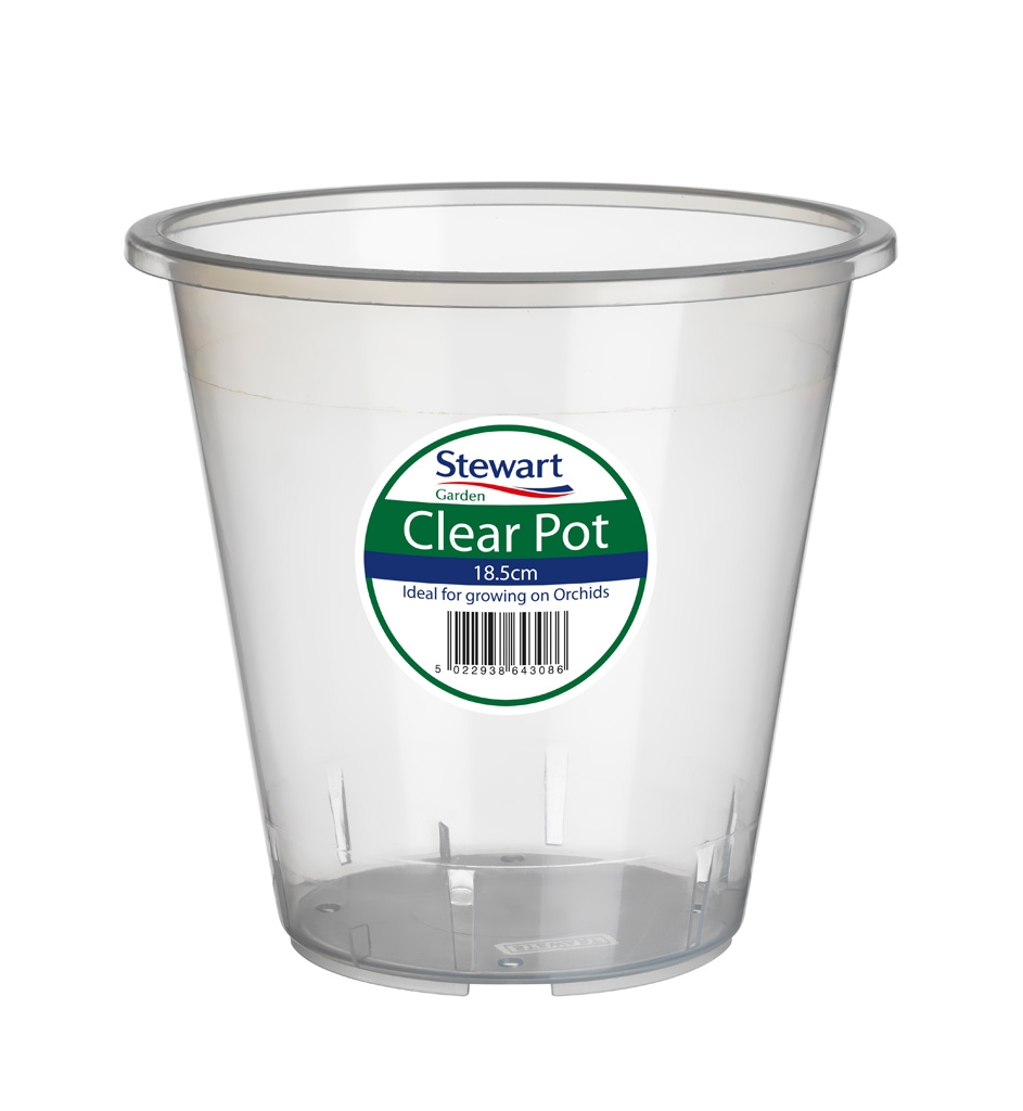 Clear Pots 18.5Cm - Thirsk Garden Centre