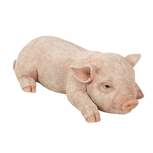 Real Life Sleeping Piglet F - Thirsk Garden Centre