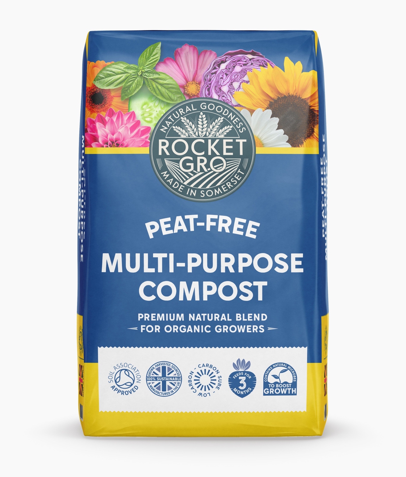 ROCKET GROW MULTI PURPOSE PEAT FREE 50LT - Thirsk Garden Centre